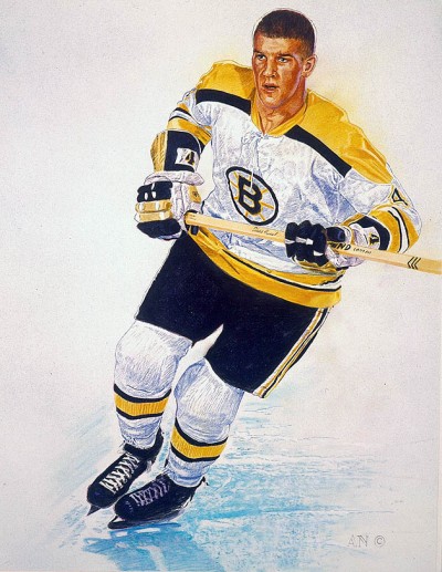 'Bobby Orr copyright Alan Nahigian' by Alan Nahigian - Illustration ...