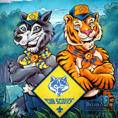 'Cub Scout Animals' by Brian Allen - Illustration from United States