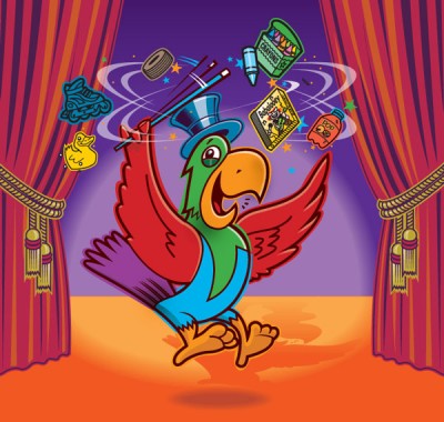 'Magic parrot' by guy parsons - Illustration from Canada