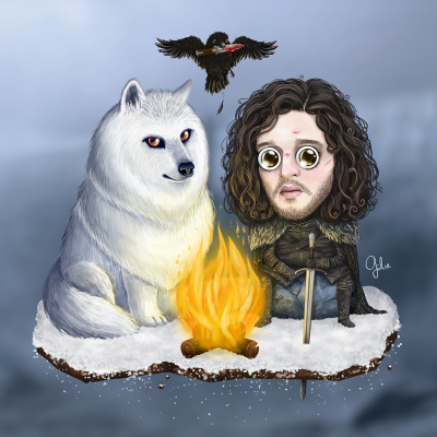 'Lil' Jon Snow' by Gulce Baycik - Illustration from Turkey