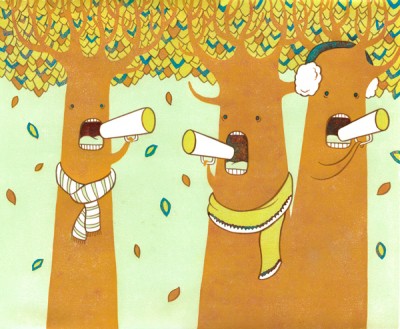 'Talking Trees' by Jing Wei - Illustration from United States