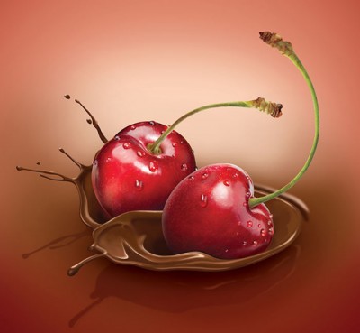 'chocolate cherries' by kim martin - Illustration from Canada