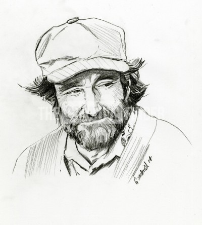 'Robin Williams' by Michael Gambriel - Illustration from United Kingdom