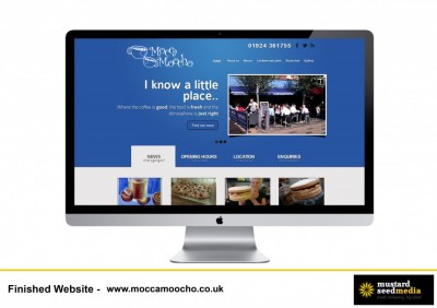 'Finished website for Mocca Moocho Cafe' by Fionnuala Donnelly ...