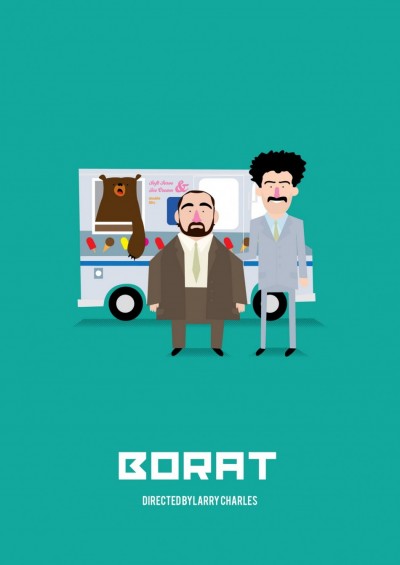 ''Borat' tribute poster' by Olaf Cuadras - from Spain